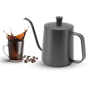 N Coffee Kettle Black L Steel Rustproof Small Pour Over Kettle With Lid For Home 600Ml N Coffee Kettle Black (350ml)