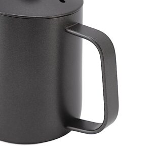 N Coffee Kettle Black L Steel Rustproof Small Pour Over Kettle With Lid For Home 600Ml N Coffee Kettle Black (350ml)