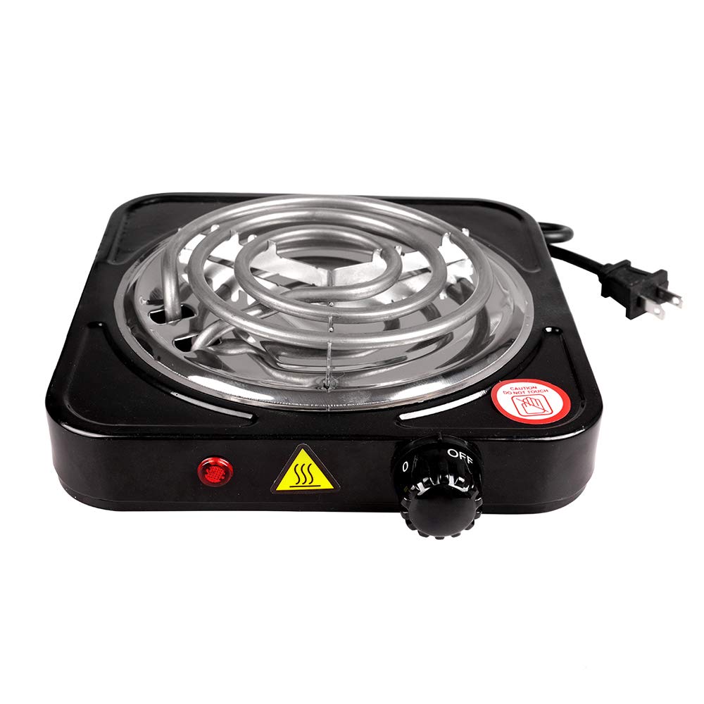 Boshen Portable Electric Single Coil Burner Countertop Hot Plate Home Outdoor Automatic Temperature Control