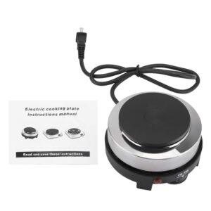 watris veiyi small electric hot plate, 500w mini hot plate electric stove, portable electric burner for office home kitchen (us plug 110v)