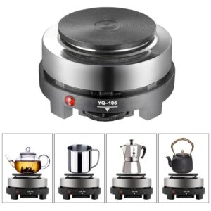 Watris Veiyi Small Electric Hot Plate, 500W Mini Hot Plate Electric Stove, Portable Electric Burner for Office Home Kitchen (US Plug 110V)