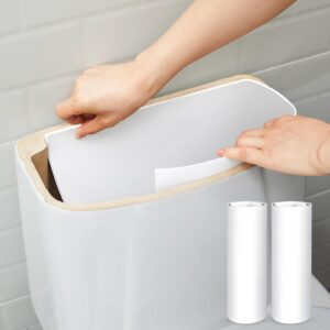 frienda 2 pcs toilet tank liner toilet anti condensation kit 16 x 48 inch toilet tank liner kit for preventing water damage to floors, white