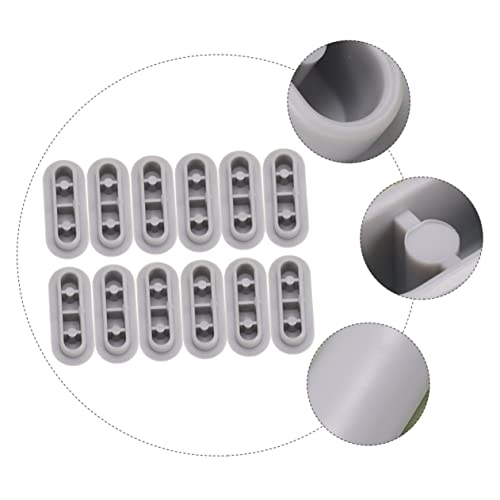 CRILSTYLEO 12pcs toilet gasket replacement toilet seat toilet seat cushion toilet attachment toilet accessories sitz bath for toilet seat Toilet Bumper Anti- Gaskets Mute plastic repair kit