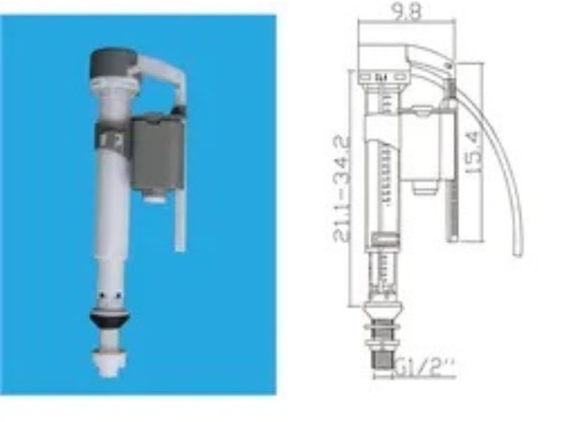 Replacement Universal Float Fill Valve Toilet Tank Kit