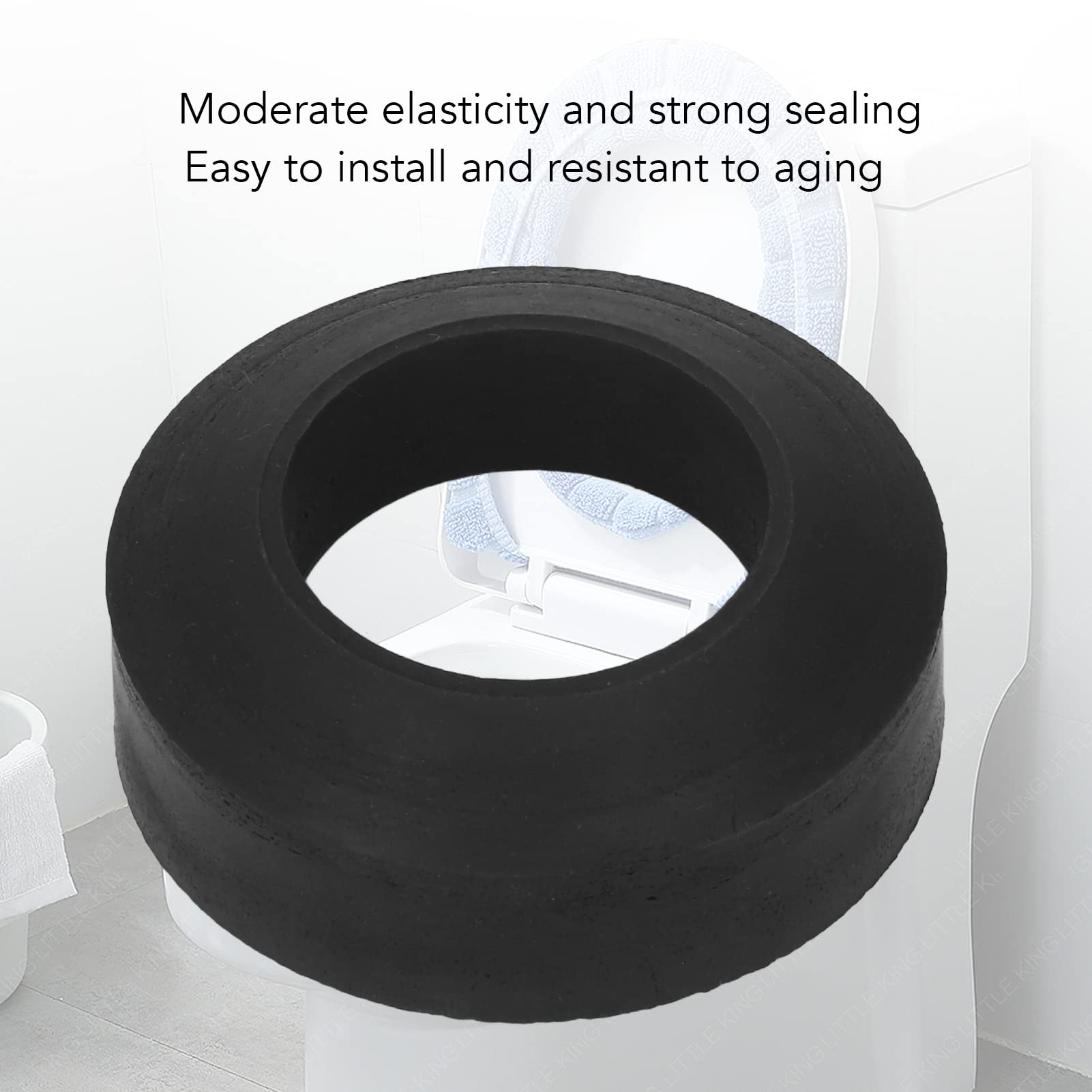 Fydun Toilet to Bowl Sealing Gasket Rubber and Toilet to Bowl Rep Kit for Home Bathroom