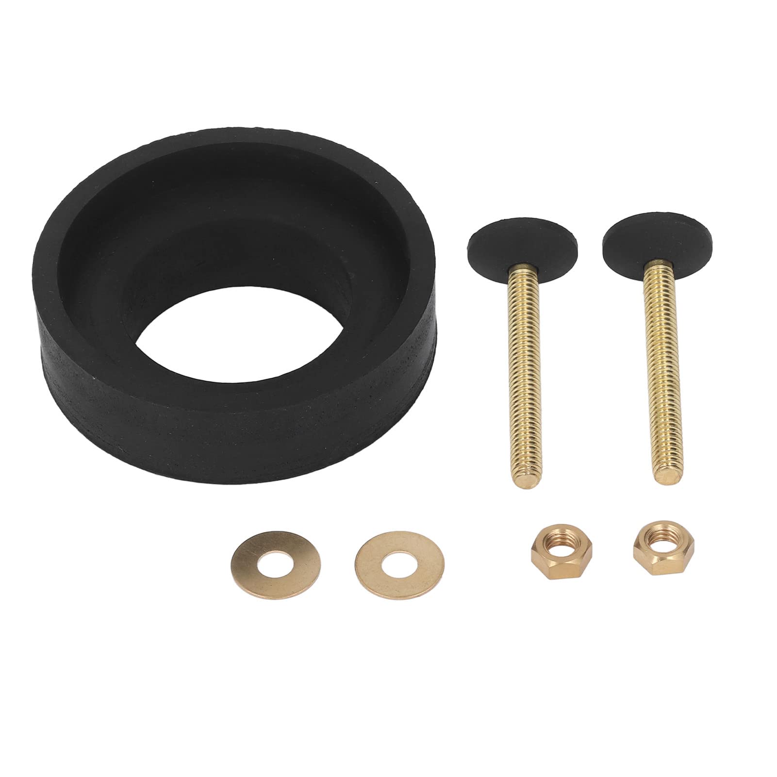 Fydun Toilet to Bowl Sealing Gasket Rubber and Toilet to Bowl Rep Kit for Home Bathroom