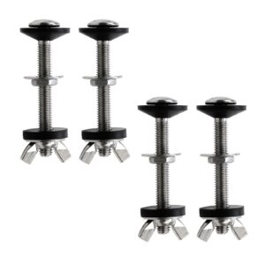 tsnamay 4pcs m8 toilet floor bolts & washer sets,toilet tank heavy duty bolt,toilet tank to bowl bolts repair kit