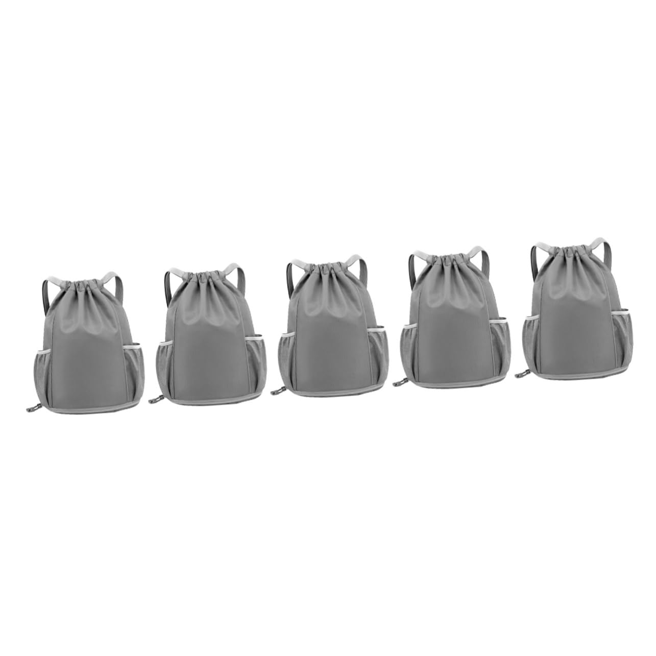 SHERCHPRY 5pcs Travel Bag Basketball Bag Sports Backpack Drawstring Bag with Water Bottle Holder Gym Bag for Men Drawstring Sports Bag Nylon Taekwondo Bag Fitness Wet and Dry Separation