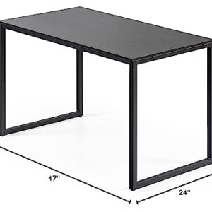 ZINUS Jennifer 47 Inch Black Frame / Computer Workstation / Office Desk / Easy Assembly, Deep Espresso