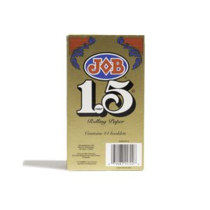 JOB Gold 1-1/2 Size Rolling Papers Set, 24 Booklets (24 Rolling Papers per Booklet) 100% Natural Wood Fibers, Natural Acacia Gum, Unbleached - Ultra-Thin and Slow-Burning