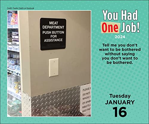 You Had One Job 2024 Day-to-Day Calendar