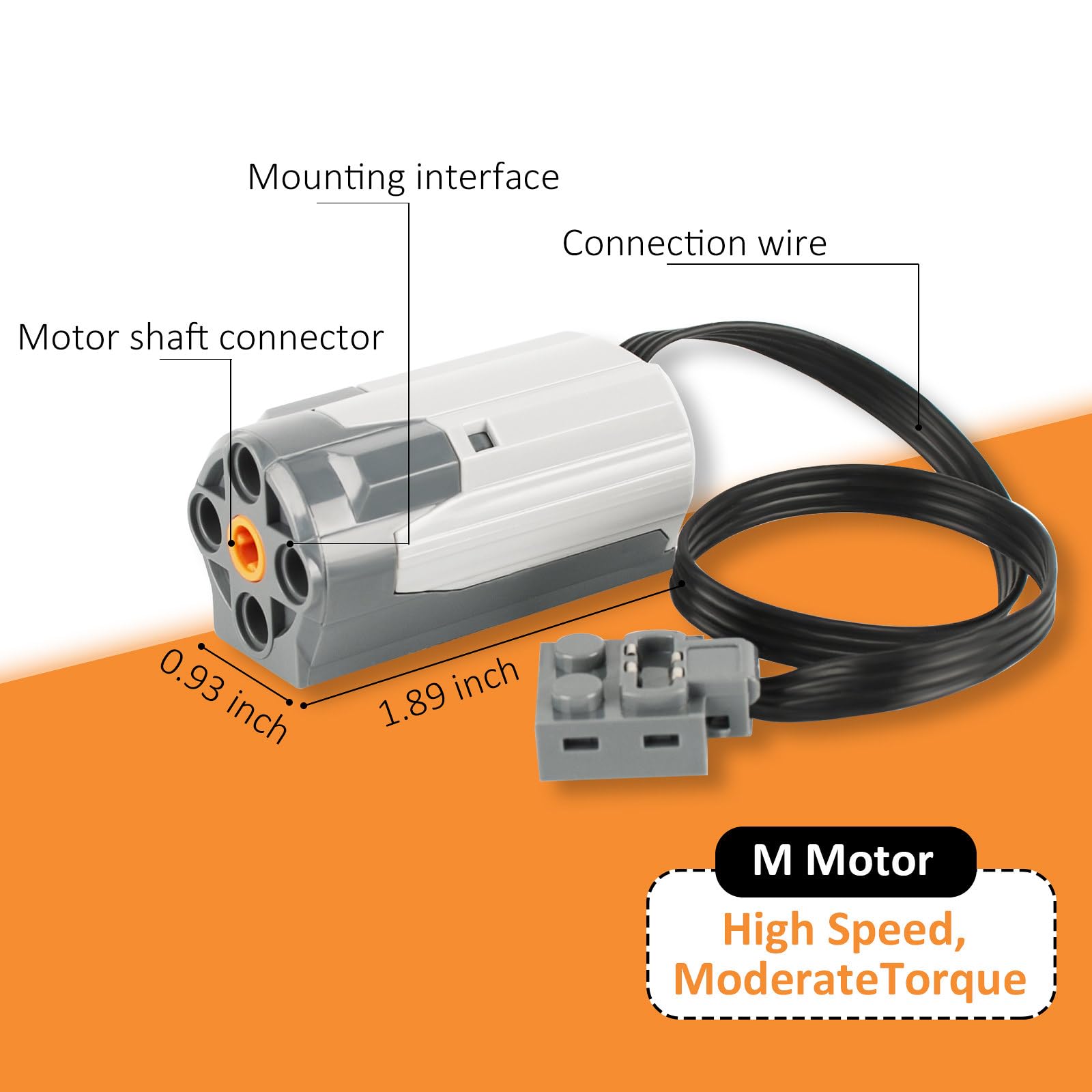 5-in-1 Motor Kit Compatible with Lego Technic, Motor Set with Powerful Motors, Advanced Control Functionality, Ultimate Compatibility