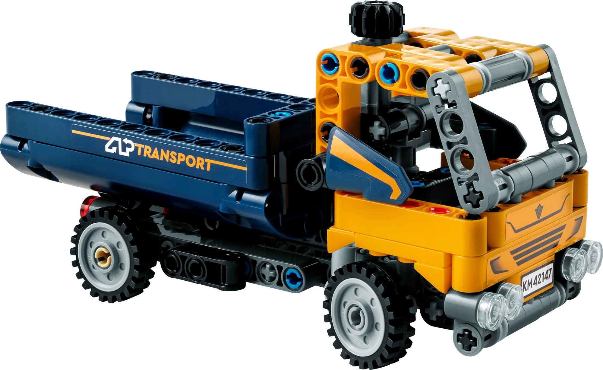 LEGO Technic Dump Truck 2 in 1 Building Set, Engineering Toy for Back to School, Buildable Construction Vehicle or Excavator Digger Model, Back to School Gift for Kids Ages 7 and Up, 42147