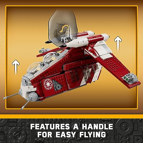 LEGO Star Wars: The Clone Wars Coruscant Guard Gunship 75354 Buildable Star Wars Toy for 9 Year Olds, Gift Idea for Fans Including Chancellor Palpatine, Padme and 3 Clone Trooper Minifigures