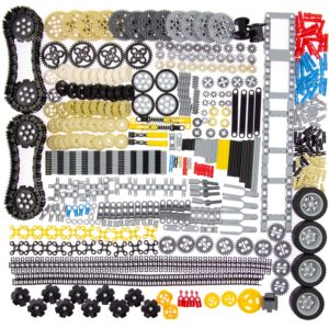 844pcs pins-gears-axles set compatible with mainbrands-technical-parts, latest differentials chain link connector joints tank track car-wheels-tires shock-absorber steering shaft