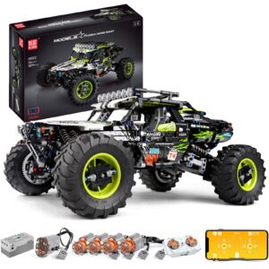 mould king 18002 rc climbing car building kits for boys, 1879 pieces moc building blocks 4x4 off-road truck model sets, stem remote control car bricks toys for kids