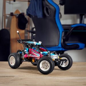 LEGO Technic Off-Road Buggy 42124 Model Building Kit; App-Controlled Retro RC Buggy Toy for Kids, New 2021 (374 Pieces)