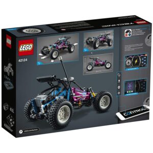 LEGO Technic Off-Road Buggy 42124 Model Building Kit; App-Controlled Retro RC Buggy Toy for Kids, New 2021 (374 Pieces)