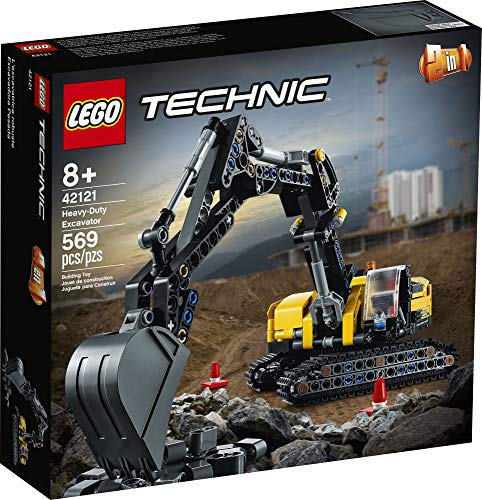 LEGO Technic Heavy-Duty Excavator 42121 Toy Building Kit; A Cool Birthday or Anytime Gift for Kids Who Enjoy Construction Toys; The 2-in-1 Design Gives Hours More Building Fun, New 2021 (569 Pieces)