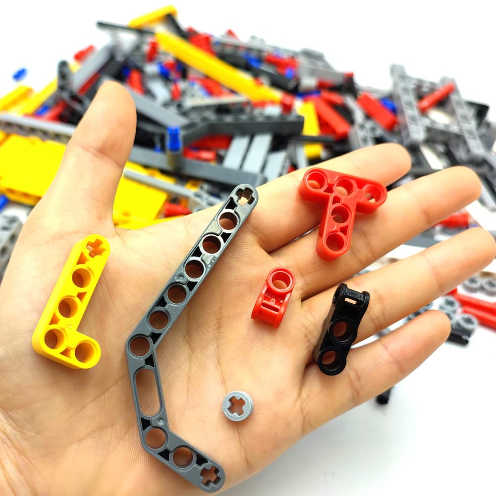 DSPITWOD Technical Parts Beams Axles Connectors Bricks Sets - 420 Pieces, Frame Liftarms Beams for Technic Car STEM Building Block Toys