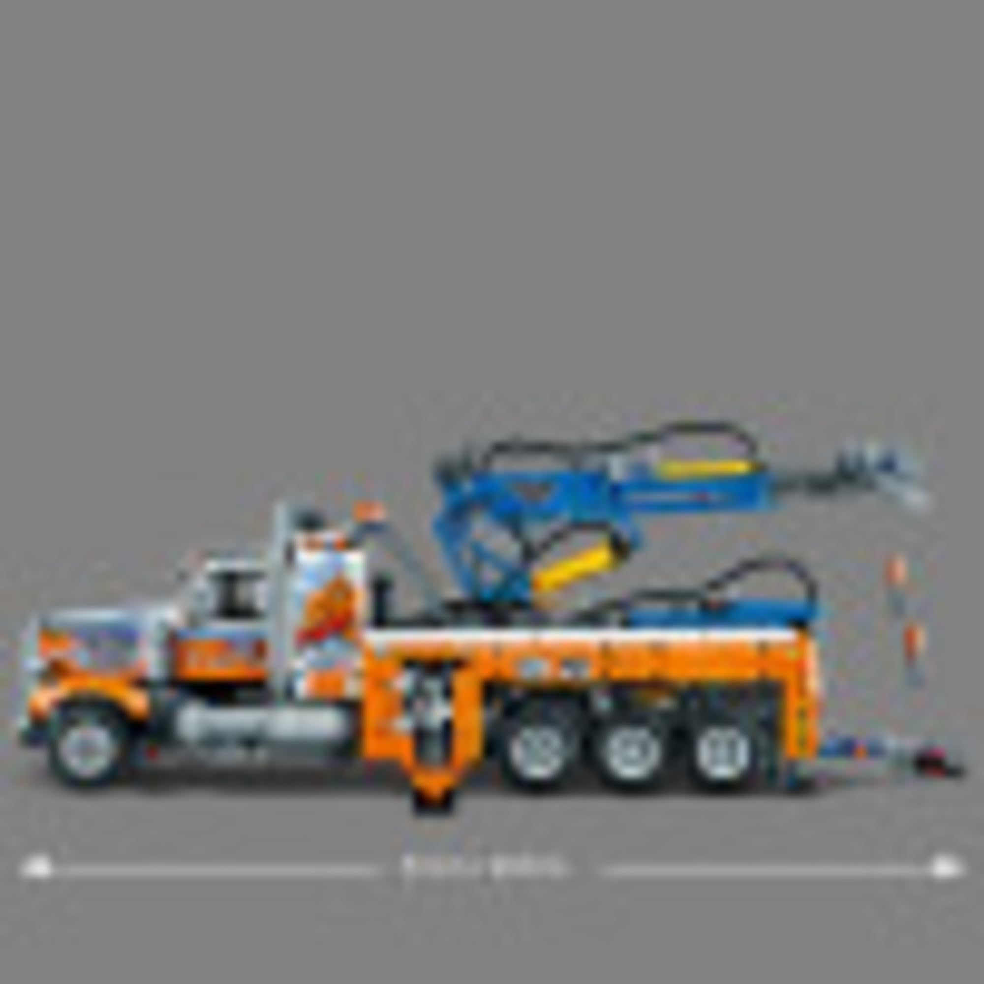 LEGO Technic Heavy-Duty Tow Truck 42128 with Crane Toy Model Building Set, Engineering for Kids Series