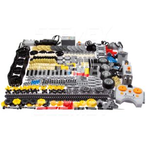 SEEMEY 32Pcs Power-Function-Kit & 844Pcs Pins-Gears-Axles Set bundle Compatible with LEGO-Technic-Parts