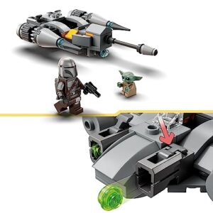 LEGO Star Wars The Mandalorian’s N-1 Starfighter Microfighter, Building Toy Set for Kids Ages 6 and Up with Mando and Grogu 'Baby Yoda' Minifigures, Fun Gift Idea for Action Play, 75363