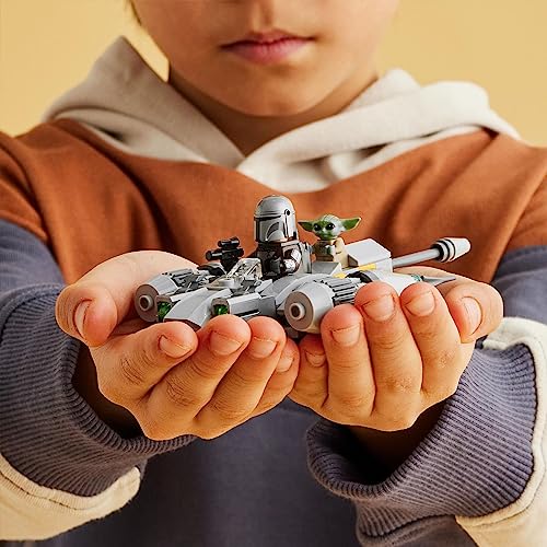 LEGO Star Wars The Mandalorian’s N-1 Starfighter Microfighter, Building Toy Set for Kids Ages 6 and Up with Mando and Grogu 'Baby Yoda' Minifigures, Fun Gift Idea for Action Play, 75363