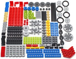 konhaovf 182pcs gear and axle set for technic parts compatible with major brand technic parts, diy gears assortment pack(liftarm, pins, axles, connectors) for technic building blocks set