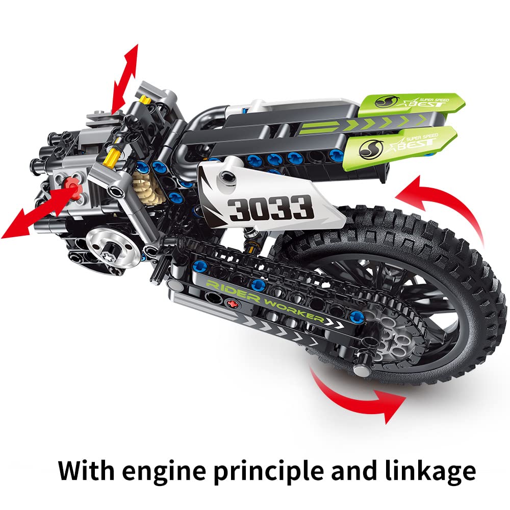 Mesiondy Motorcycle Toy Building Blocks Kit,Stem Bricks Sets,Toys for Boys & Adults,Build A Model Motorcycle, (476 Pieces)………