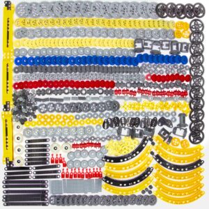 astem 699pcs technic-parts technic-gears axle-pin-connector compatible with lego-technic technic cam worm cogs gears steering parts differential engine kit.