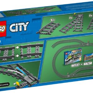 LEGO City Trains Switch Tracks 60238 Building Toy Set for Kids, Boys, and Girls Ages 5+ (8 Pieces)