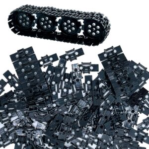 108pcs technical parts tank track wheels treads chain links motorcycle car accessories building blocks toys for 6-12 years old boys kids gift tight fit major brands