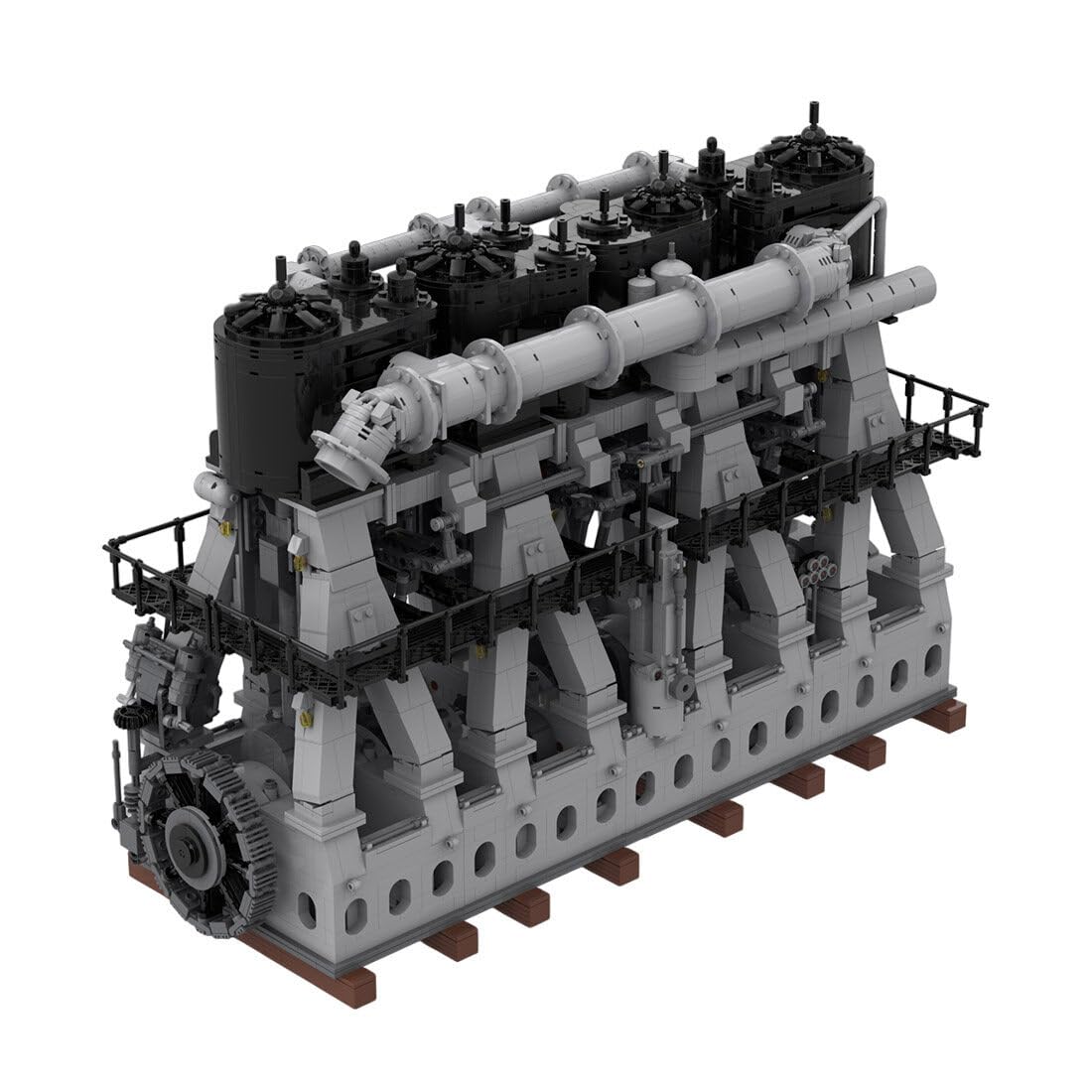 KAROYD Technic Titanic Reciprocating Triple Expansion Steam Engine Building Kit, Engine Series Building Blocks Set, Compatible with Lego (6584PCS)