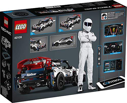 LEGO 42109 Technic Control+ App-Controlled Top Gear Rally Car Model Building Set, RC Racing Car Toy for 9 years and up