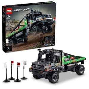 lego technic 4x4 mercedes-benz zetros trial truck 42129 building kit; explore a powerful app-controlled toy truck; new 2021 (2,110 pieces)