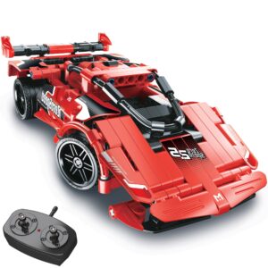 rc car building toys for boys age 8-12 fun stem activities for kids and cool birthday for 7, 8, 9, 10+ years old boys remote control car building kit 2-in-1 rc cars kit to build