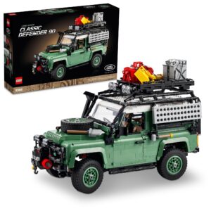 lego icons land rover classic defender 90 10317 model car building set for adults and classic car lovers, this immersive project based on an off-road icon makes a great graduation gift for him or her