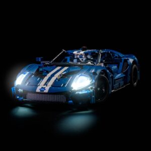 light my bricks light kit compatible with lego technic 2022 ford gt 42154 (set not included)