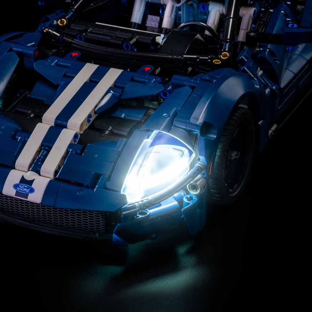 LIGHT MY BRICKS Light Kit Compatible with Lego Technic 2022 Ford GT 42154 (Set Not Included)