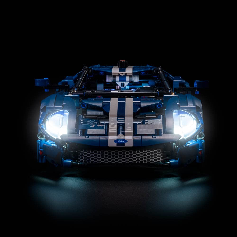 LIGHT MY BRICKS Light Kit Compatible with Lego Technic 2022 Ford GT 42154 (Set Not Included)