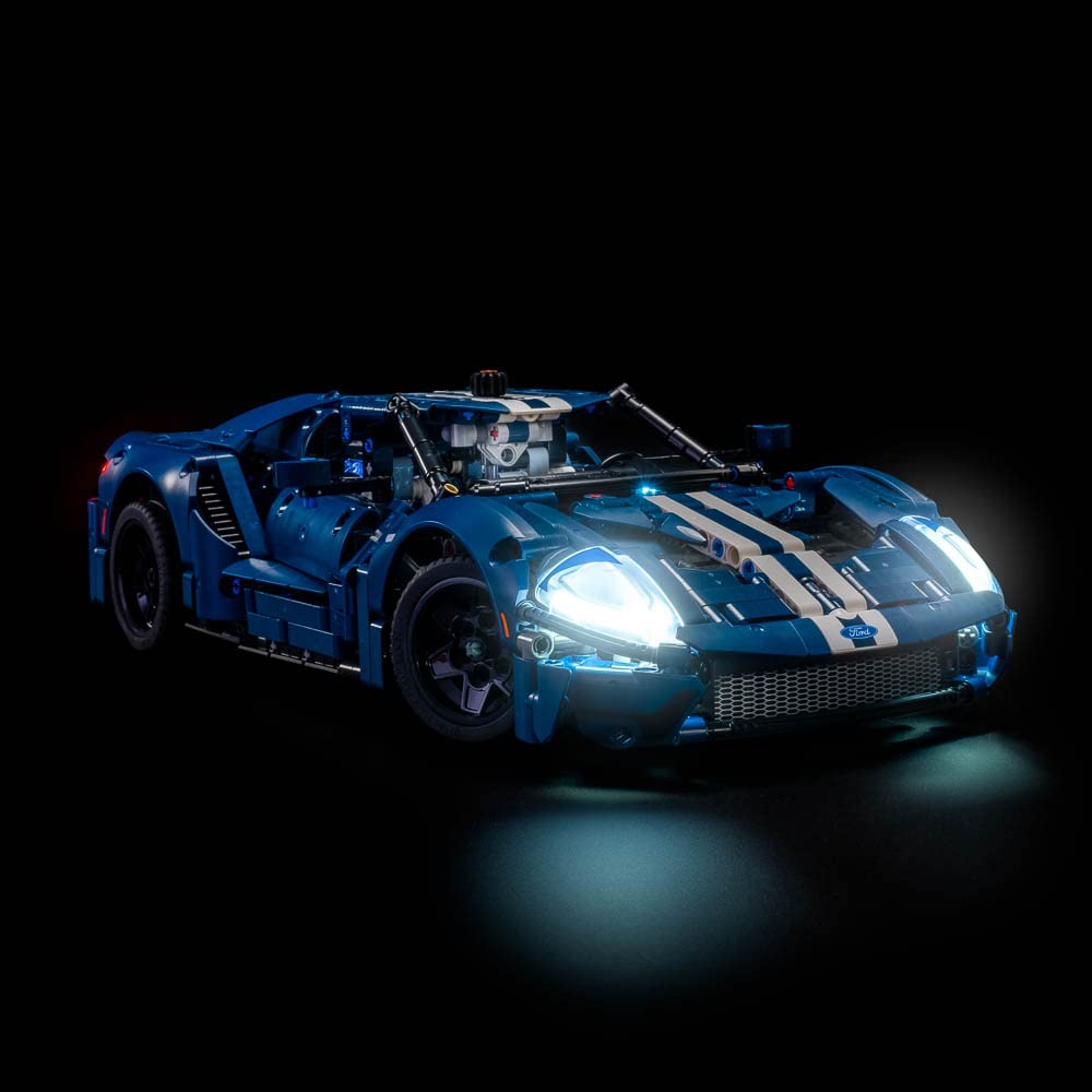 LIGHT MY BRICKS Light Kit Compatible with Lego Technic 2022 Ford GT 42154 (Set Not Included)