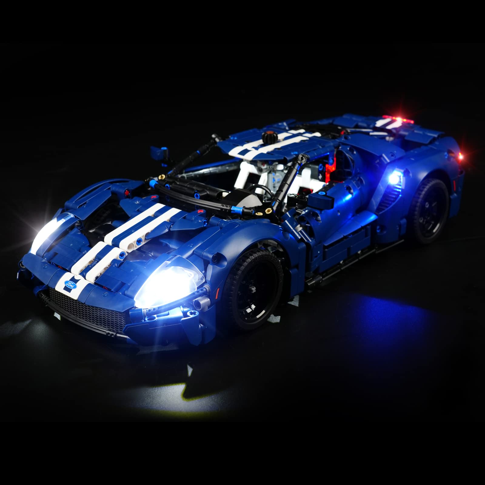 Rorliny LED Light Kit for LEGO Technic 2022 Ford GT 42154 Car Model Kit, Lighting Set Compatible with Lego 42154 (Lights Only, No Lego Models)