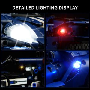 Rorliny LED Light Kit for LEGO Technic 2022 Ford GT 42154 Car Model Kit, Lighting Set Compatible with Lego 42154 (Lights Only, No Lego Models)