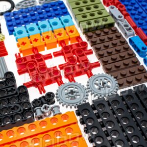 Habow 184pcs Technic-Parts Technic-Gears Axle-Pin-Connector Compatible with Lego-Technic, Technic Brick with Hole Liftarm Technic wheels Plate Technic Cam Technic Bush. MOC WeDo 2.0 replacement piece.