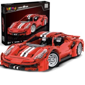 wiseplay car building kits for adults and kids - collectible car models kits to build for adults and kids -technic set 1:12 scale 1126 pieces - great birthday gift for adults, teenagers and kids