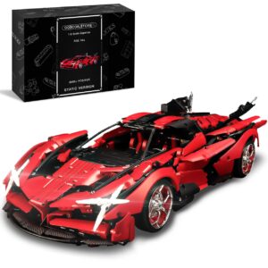 DOSCOR Apello EVO Sports Car Building Kit,1:8 Scale Technical Super Car Building Blocks Set for Adults,Men&Teens,Adult Collectible Model and Engineering Toy(3669+ Pcs)