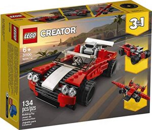 lego creator 3in1 sports car toy 31100 building kit (134 pieces)