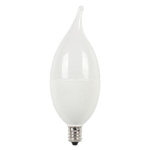 westinghouse 4512700 7 (60-watt equivalent) c13 soft white led light bulb with candelabra base