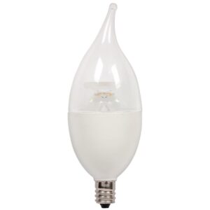 westinghouse 0512900 60w equivalent c13 soft white led light bulb with candelabra base